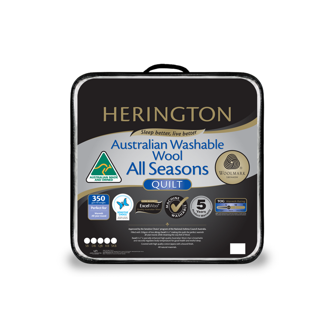 Herington Premium Wool 350 Quilt – Jaspa Herington